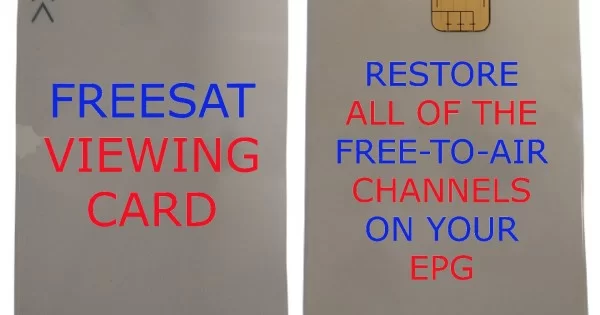 FREESAT VIEWING CARD ACTIVATED FOR PLUS AND HD UK from Satcity.ie ...