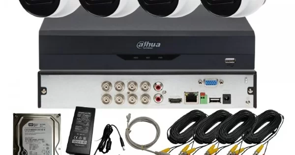 Dahua 8 Channel CCTV Camera System 4 x 5MP DVR 1TB HDD Outdoor ...