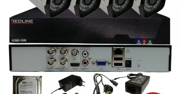 Redline 4 Channel CCTV Security Kit | 4× 5MP Cameras + 1TB ...