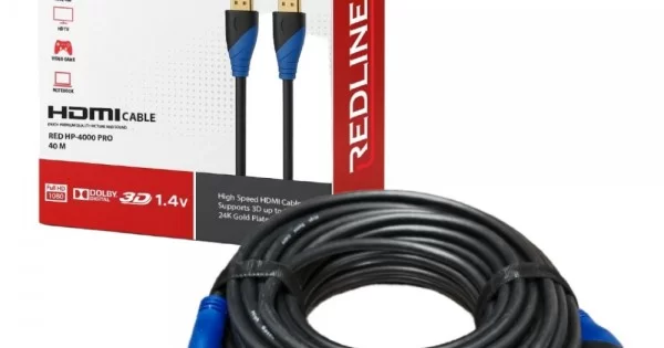 40m Lead Pro HDMI Cable Red HP-4000 PRO | 4K – SatCity.ie