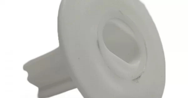 WHITE TWIN PLASTIC HOLE WALL GROMMET COVER CABLE ENTRY EXIT ...