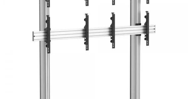 Revez 4 Screen Video Wall Bolt Down Stand for 45-55"