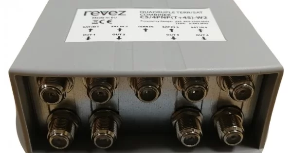 Distribution : 4 TV Satellite Aerial Signal Combiner Splitter ...