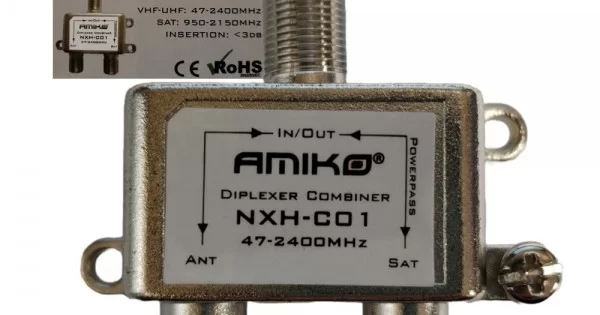 Satellite Aerial Signal Combiner PRO Splitter Diplexer UHF ...