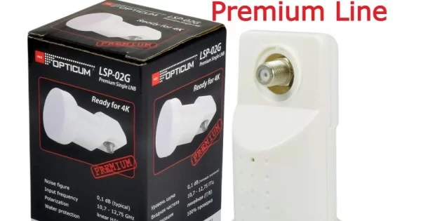 SINGLE LNB OPTICUM LSP 02G UNIVERSAL ULTRA LOW NOISE FIGURE ...