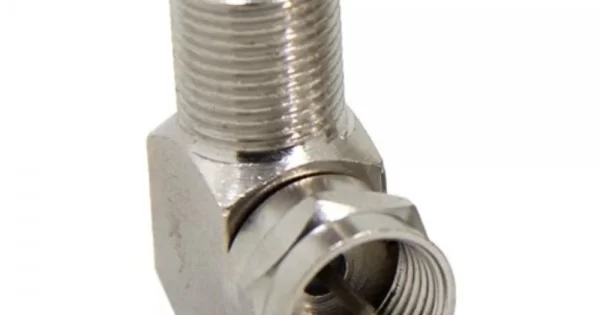 RIGHT ANGLE TV AERIAL F PLUG SATELLITE VIRGIN CONNECTORS ...